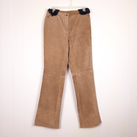 Covington | Pants & Jumpsuits | Covington Suede Leather Bootcut Pants ...
